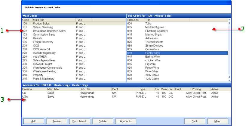 Account Master Maintenance